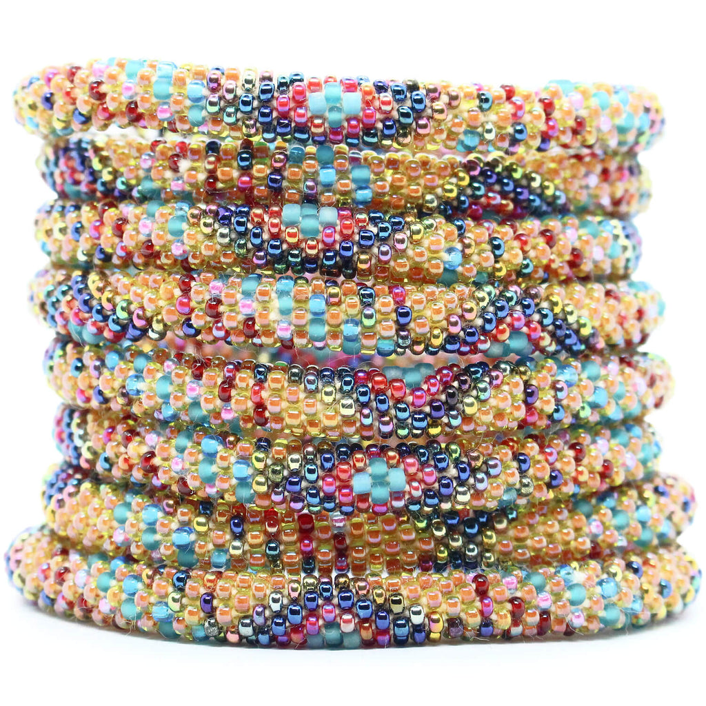 Nepal Glass Beaded Bracelets | Lotus Sky Jewelry