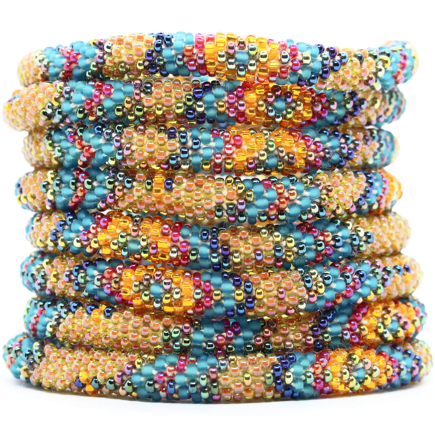 Nepal Glass Beaded Bracelets | Lotus Sky Jewelry