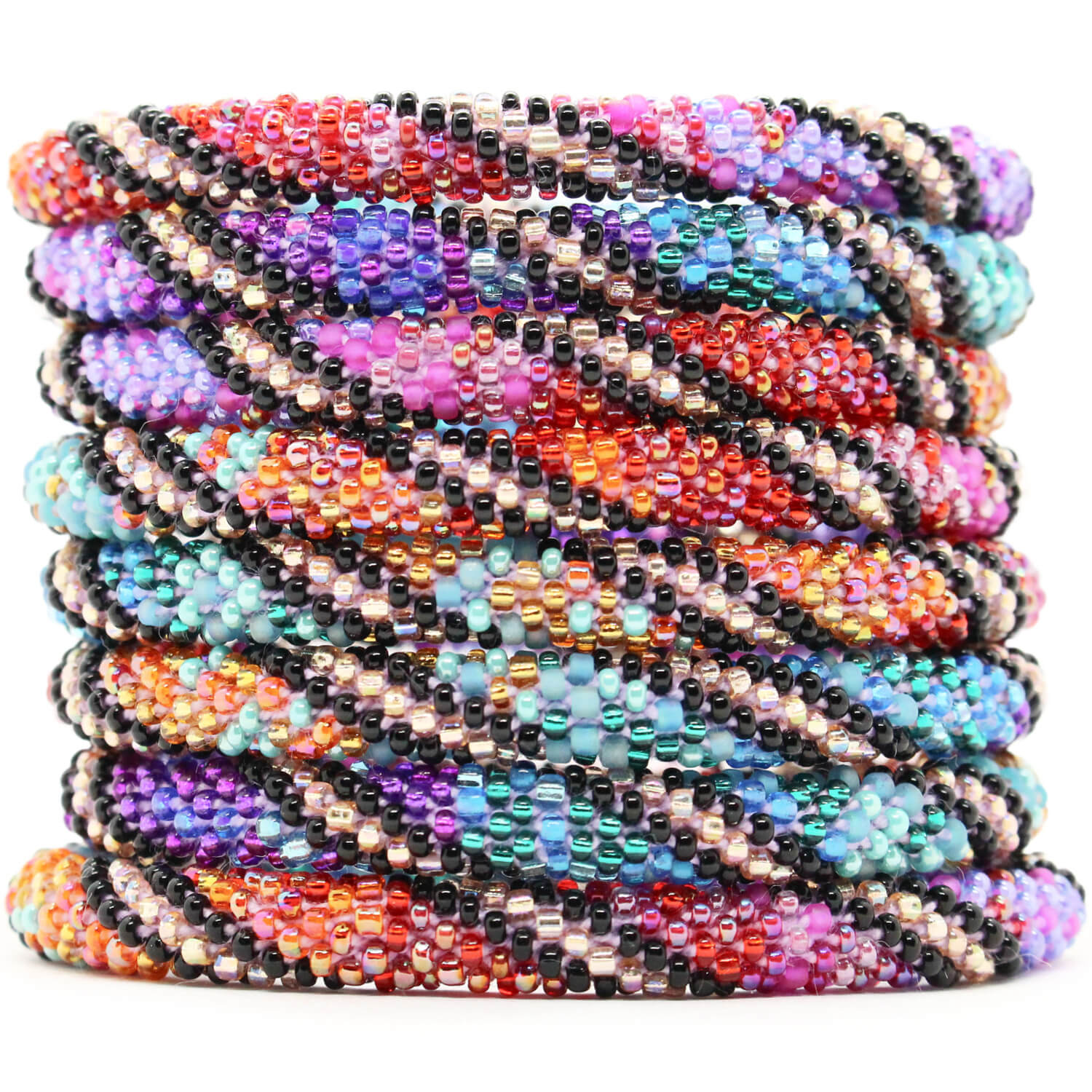 Nepal Glass Beaded Bracelets | Lotus Sky Jewelry