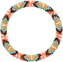 Glass Bead Handcrafted Nepal Bracelets light teal and purple pastel ...